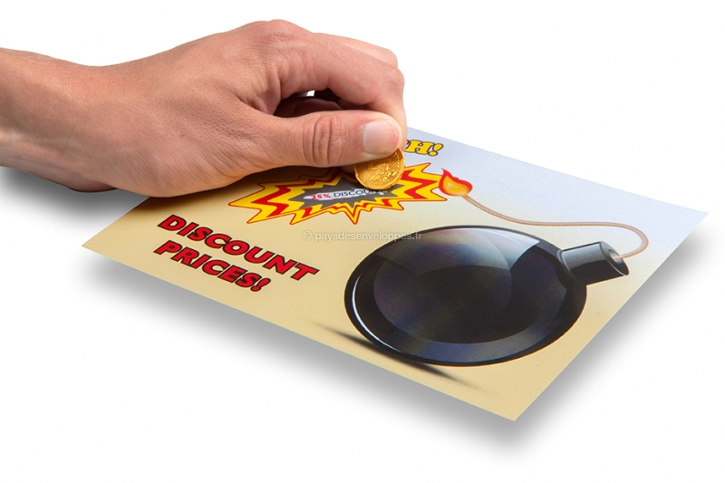 Etiquettes à gratter en ligne ! | Paysdesenveloppes.fr